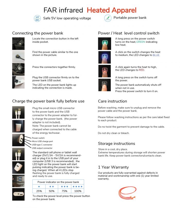 Energy Techwear | Energy Techwear User Manual